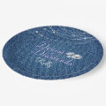 Denim and Diamonds Party Paper Plates | Zazzle