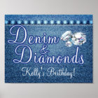 Denim Diamond Welcome Sign | Zazzle.com