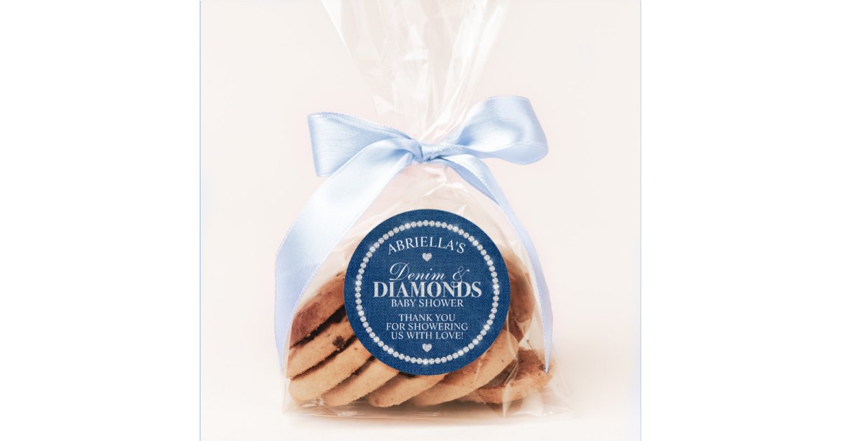 Denim and Diamonds Sticker | Zazzle