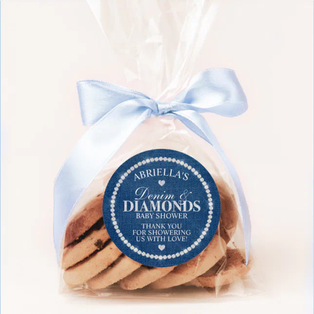 Denim and Diamonds Sticker | Zazzle