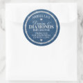 Denim and Diamonds Sticker | Zazzle