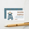 Denim Blue Jean Baby Boy Baby Shower Diaper Raffle Enclosure Card | Zazzle