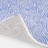 blue zebra pattern rug