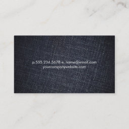 Denim Business Card | Zazzle