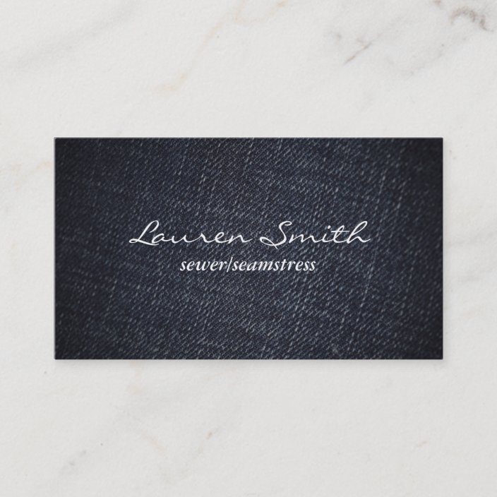 Denim Business Card | Zazzle.com
