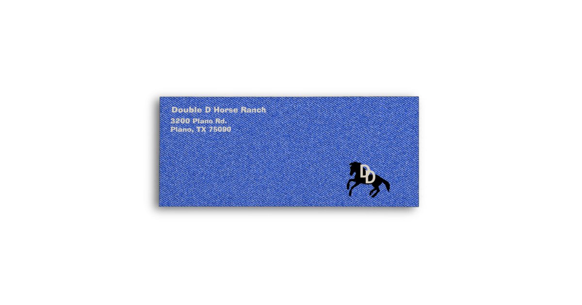 Denim Business Custom Envelope | Zazzle