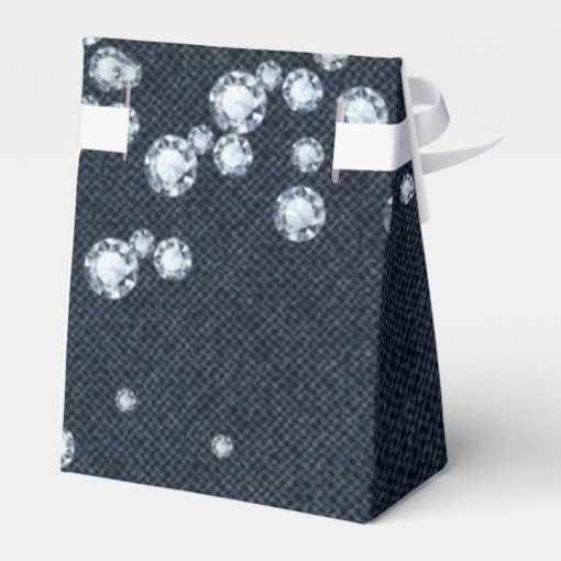 Denim & Diamonds Birthday Party Favor Boxes | Zazzle