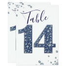 Table Number 14, Fancy Script Lettering Receptions | Zazzle.com