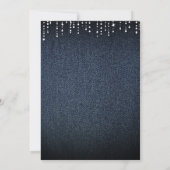 Denim Diamonds Calligraphy Elegant Bridal Shower Invitation | Zazzle