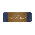 Diamonds and Denim Party Address Labels | Zazzle.com