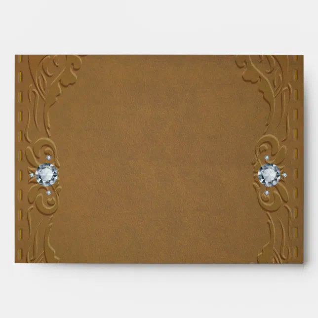 Denim & Diamonds Jeans Label Party Invitation Envelope | Zazzle