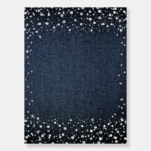 Denim Diamonds Pearls Birthday Party Welcome Foam Board | Zazzle