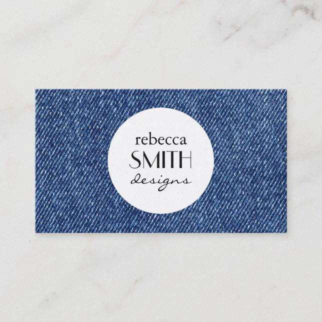 Denim Fabric, Denim Texture, Blue Denim, Jeans Business Card | Zazzle