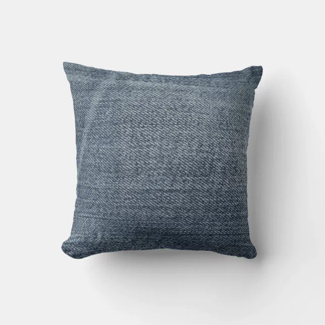 denim modern throw pillow | Zazzle