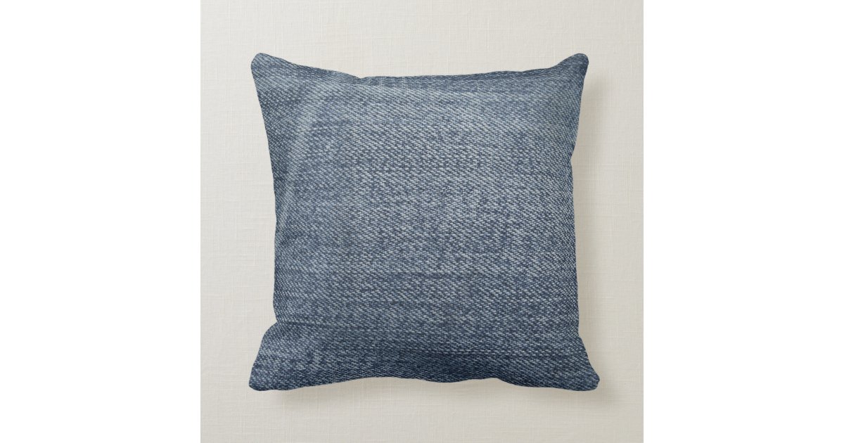 denim modern throw pillow | Zazzle.com