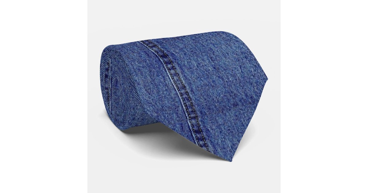 Denim Neck Tie | Zazzle