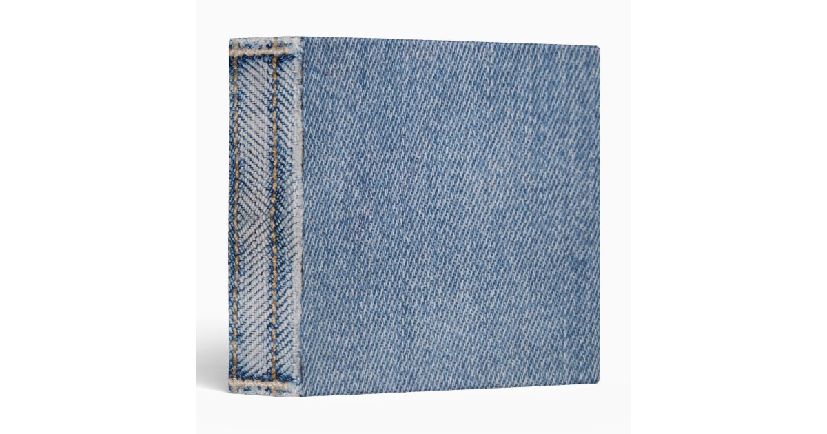 Denim Print Binder | Zazzle
