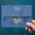 Denim Textured - Lace and Costume Jewelry Envelope | Zazzle