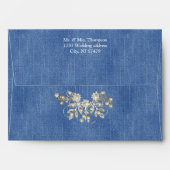 Denim Textured - Lace and Costume Jewelry Envelope | Zazzle