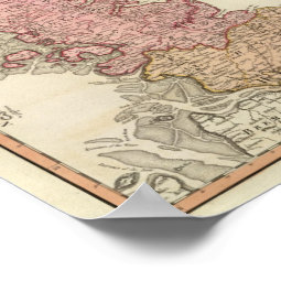 Denmark Atlas Map Poster | Zazzle