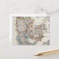 Denmark Atlas Map with 5 inset maps Postcard | Zazzle