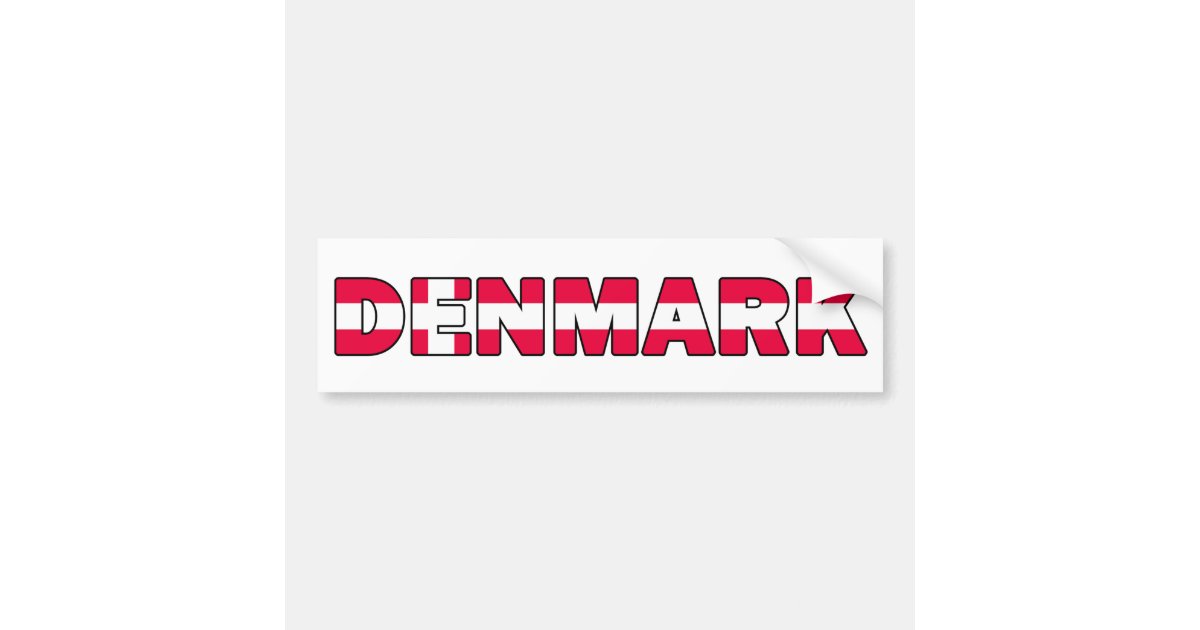 Denmark Bumper Sticker | Zazzle