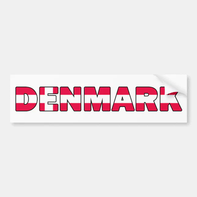 Denmark Bumper Sticker | Zazzle
