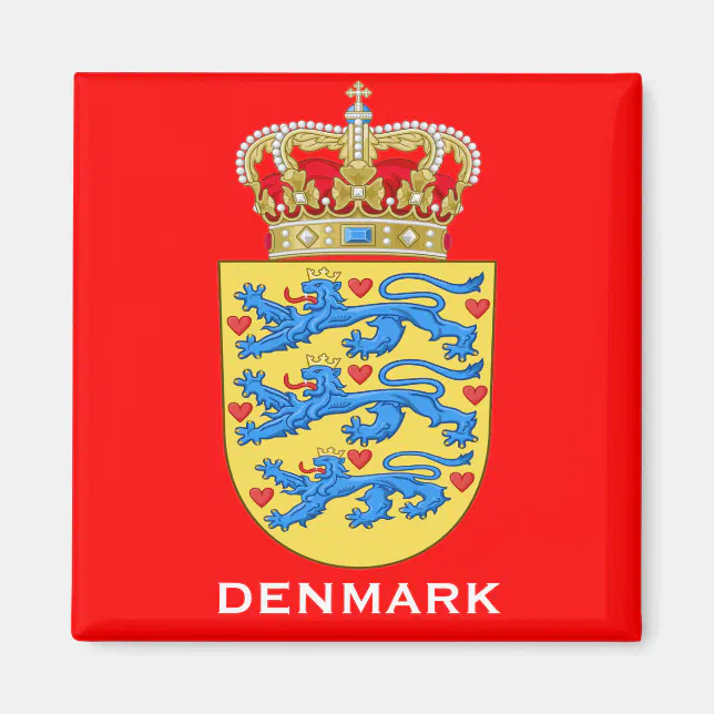 Denmark Coat of Arms Gift Magnet | Zazzle