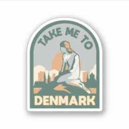 Denmark Copenhagen sticker travel stickers | Zazzle