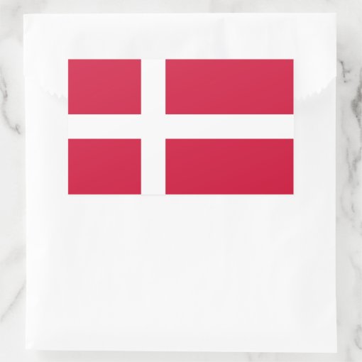 Denmark/Danish/Dane Flag Rectangular Sticker | Zazzle