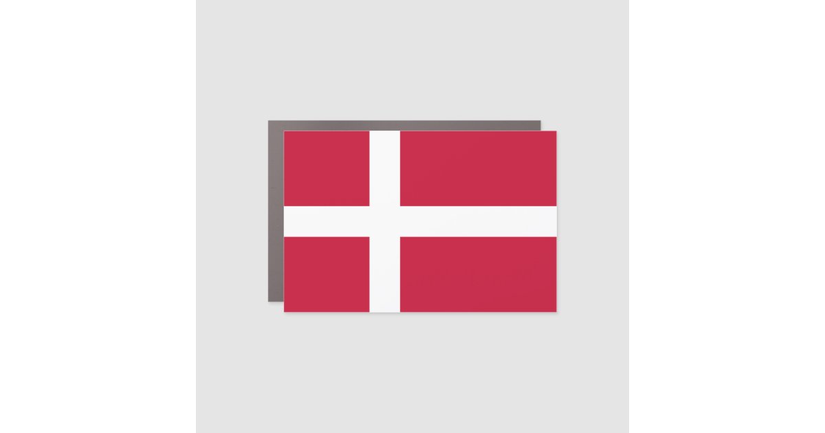 Denmark (Danish) Flag Car Magnet | Zazzle