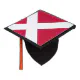 Denmark & Danish Flag - Students /University Graduation Cap Topper | Zazzle