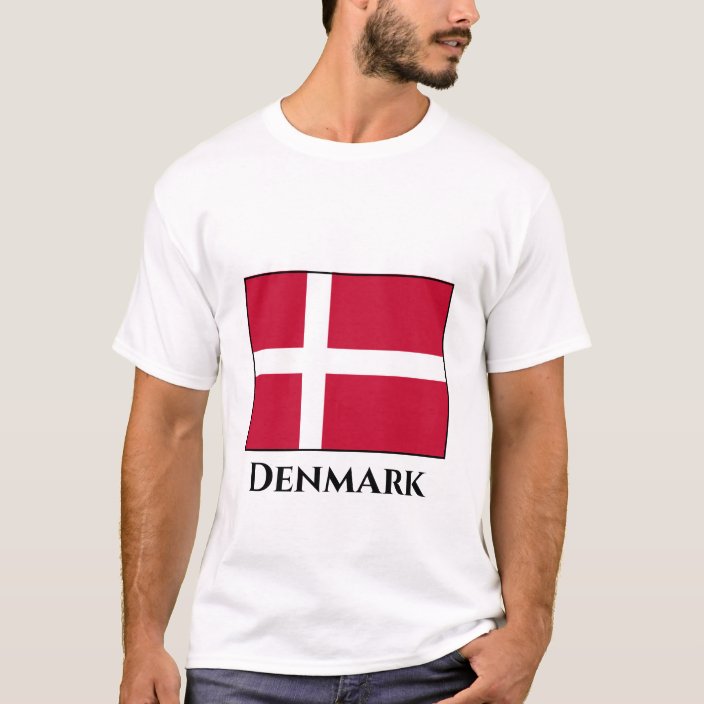 Denmark (Danish) Flag T-Shirt | Zazzle.com