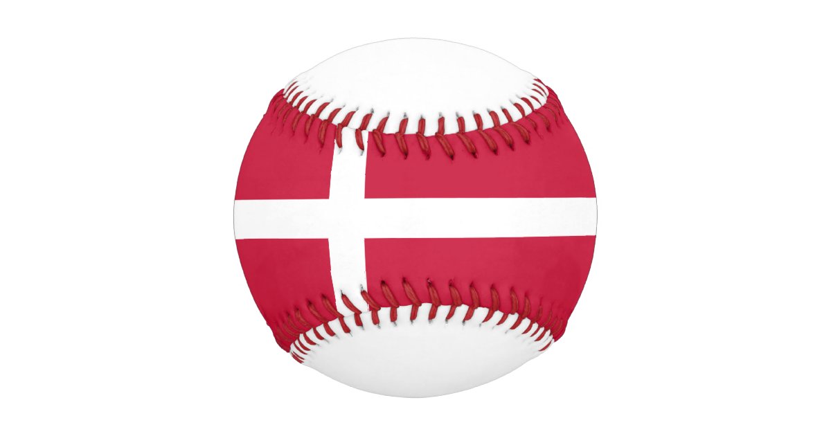 Denmark Flag Baseball | Zazzle