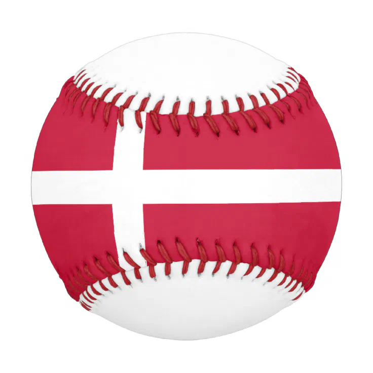 Denmark Flag Baseball | Zazzle