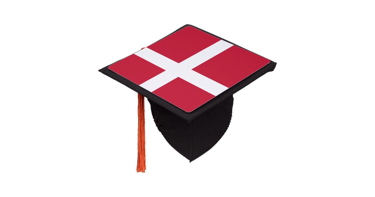 Denmark Flag Graduation Cap Topper | Zazzle