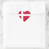 Denmark Flag Heart Sticker | Zazzle