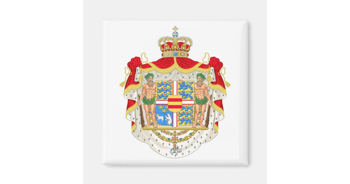 Denmark Greater Coat of Arms Magnet | Zazzle