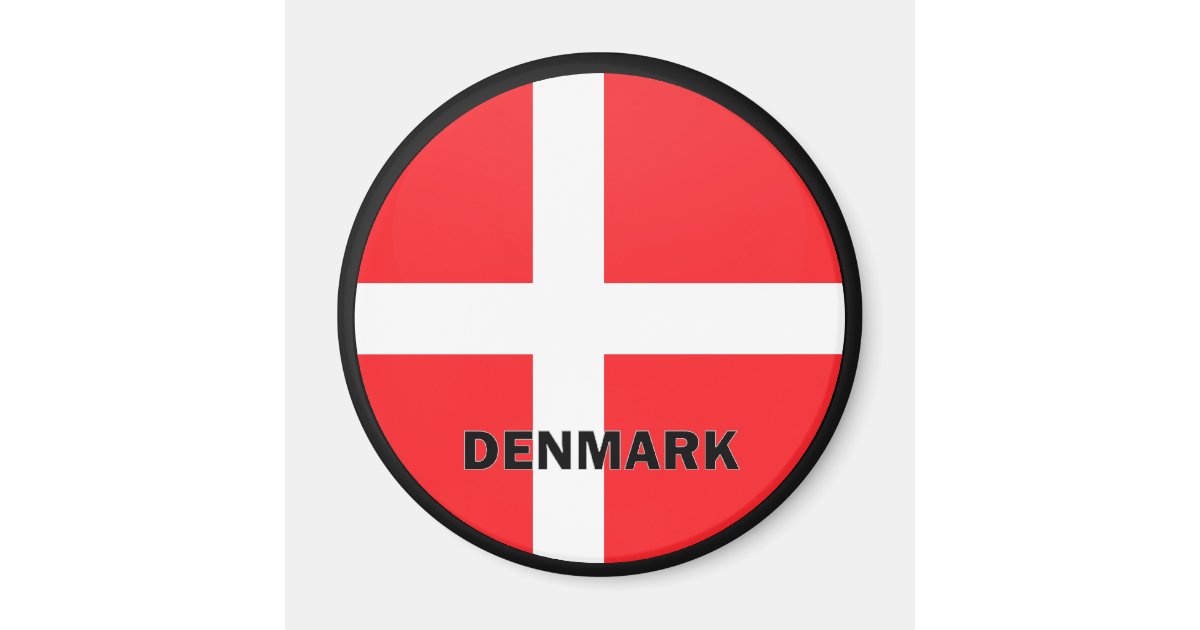 Denmark Roundel quality Flag Magnet | Zazzle.com