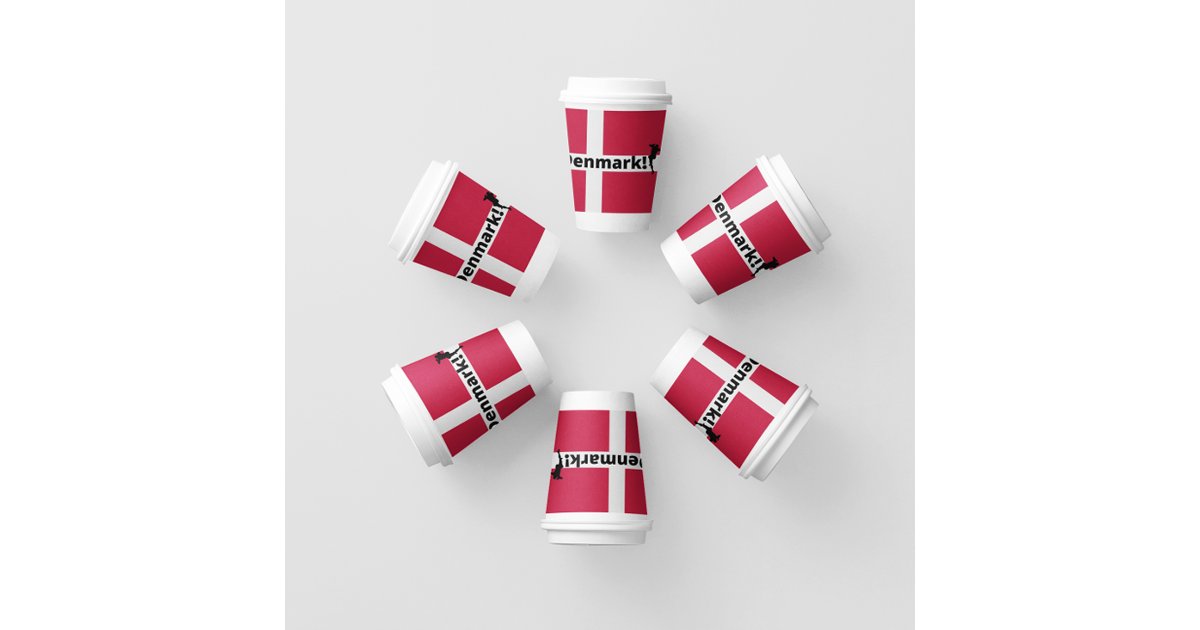Denmark soccer paper cups | Zazzle