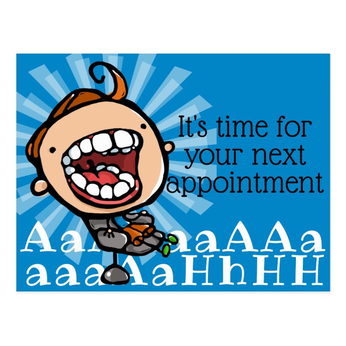 Dental Appointment Reminder Customizable Promo Postcard | Zazzle.com