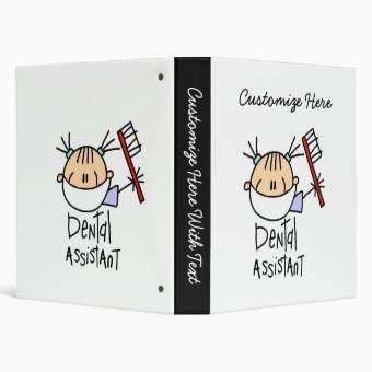 Dental Assistant 3 Ring Binder | Zazzle