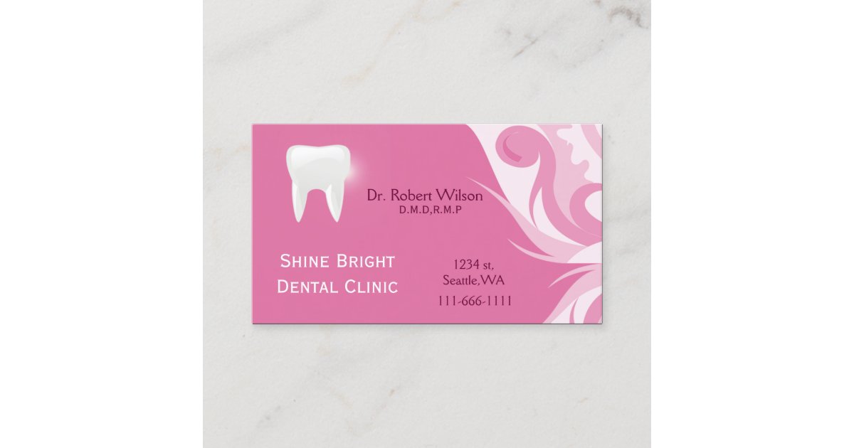 Dental businesscards with appointment card | Zazzle