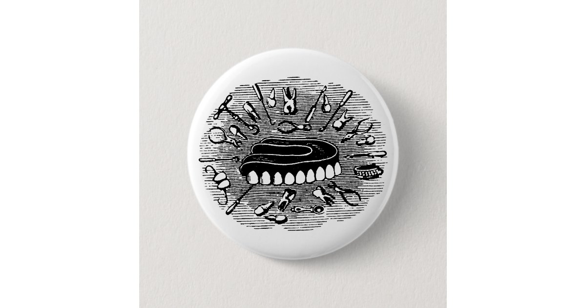 Dental Button | Zazzle