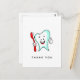 Dental Care Happy Tooth with Toothbrush Thank You Postcard | Zazzle
