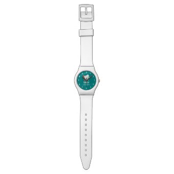 Dental Care Happy Tooth with Toothbrush Watch | Zazzle