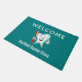 Dental Care Happy Tooth with Toothbrush Welcome Doormat | Zazzle