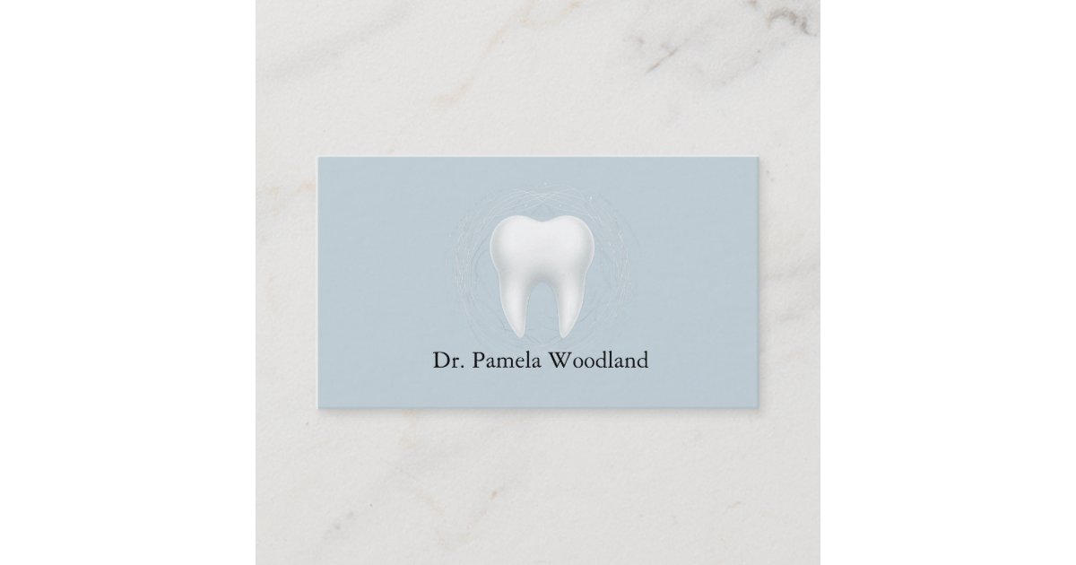 Dental Care Tooth Motif Design Appointment Card | Zazzle
