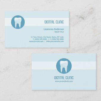 Dental Clinic / Dentist business card | Zazzle