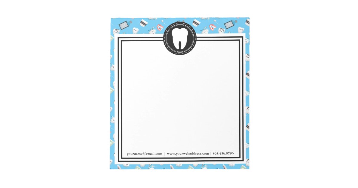 Dental Design Notepad | Zazzle